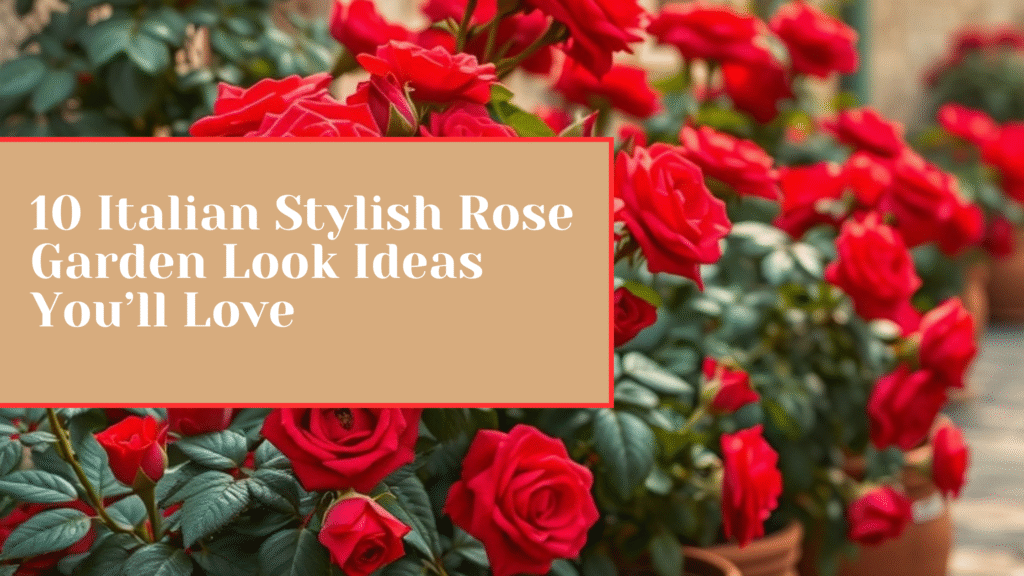 10 Italian stylish rose garden look ideas - GemItaliano